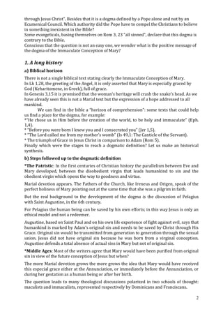 Immaculate and assumption | PDF