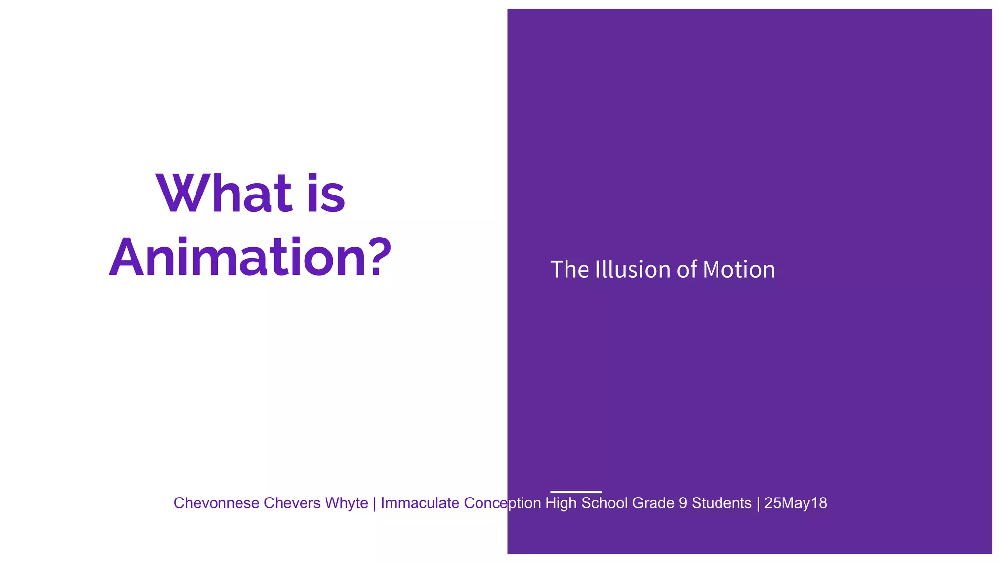 The Wonderful World of Animation | PPT