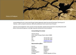 Immaj e brochure 2009 | PDF | Business | Business and Finance