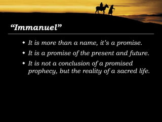 Immanuel - God With Us | PPTX
