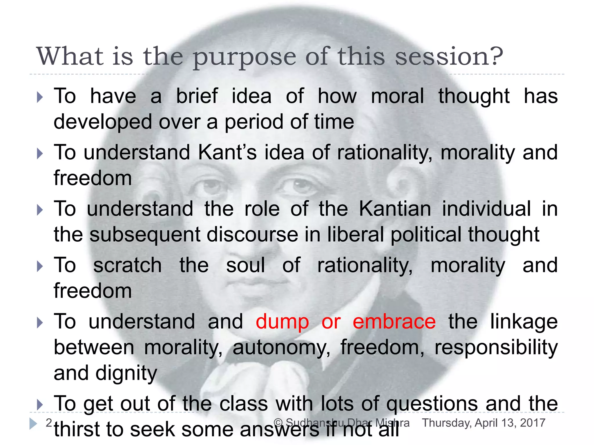 Immanuel kant | PPTX