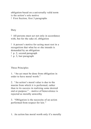 Immanuel Kant Deontology the Ethics of Duty .docx