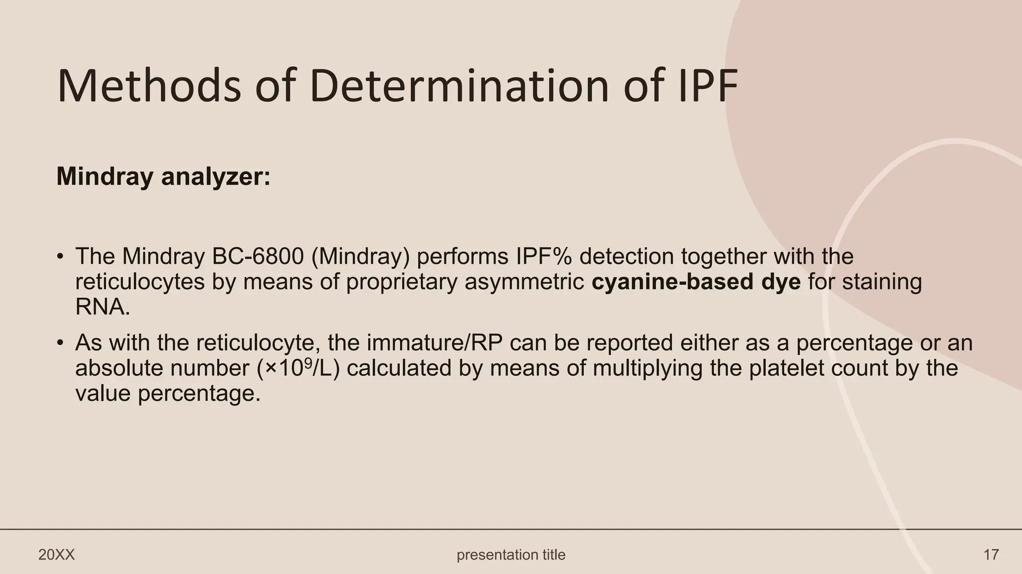 Immature platelet fraction (IPF)(Reticulated Platelets) | PPTX | Blood ...