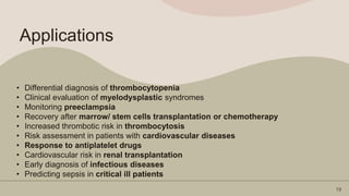 Immature platelet fraction (IPF)(Reticulated Platelets) | PPTX | Blood ...