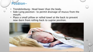 Immediate care of new born baby | PPTX