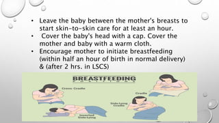 Immediate care of new born baby | PPTX