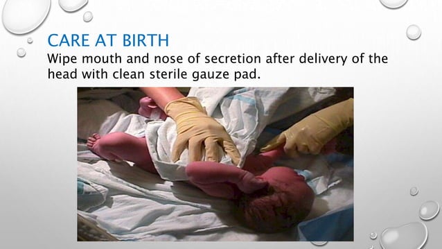 Immediate care of new born baby | PPTX