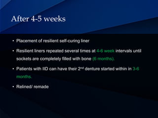 Immediate complete dentures | PPT