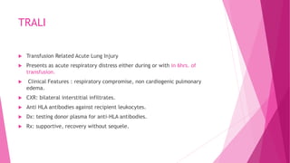 Immediate complications of blood transfusion | PPTX