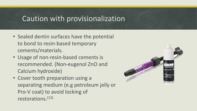 ImmediateDentinSealing.pptx | Dental Health | Diseases and Conditions