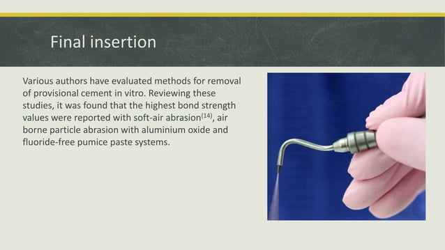 ImmediateDentinSealing.pptx | Dental Health | Diseases and Conditions
