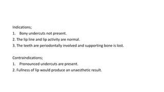IMMEDIATE DENTURES and their classification | PPTX