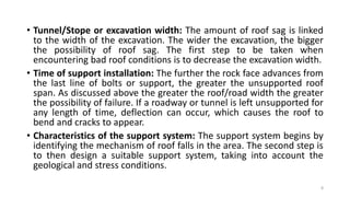 Immediate ground support, after development or stope | PPTX