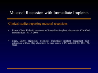 Immediate implant lecture | PPT