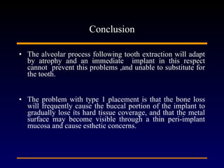 Immediate implant lecture | PPT