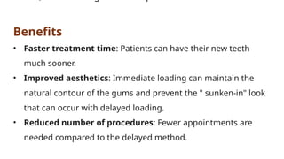 Immediate implant loading prosthodontics.pptx