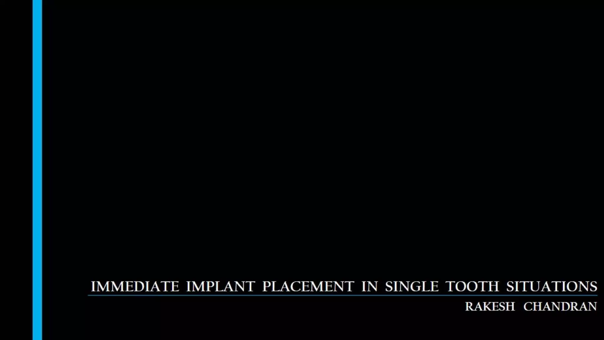 Immediate implant placement in single tooth situations | PPT