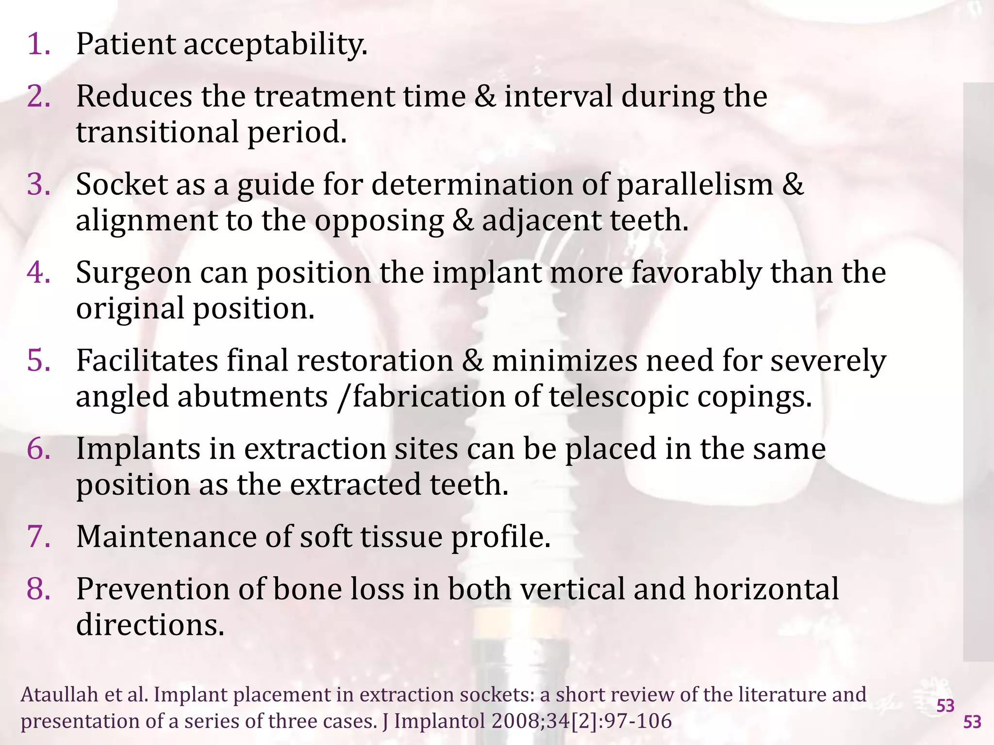 Immediate implants | PPTX