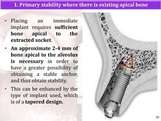 Immediate implants | PPTX