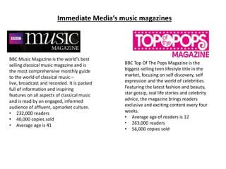 Immediate media | PPT