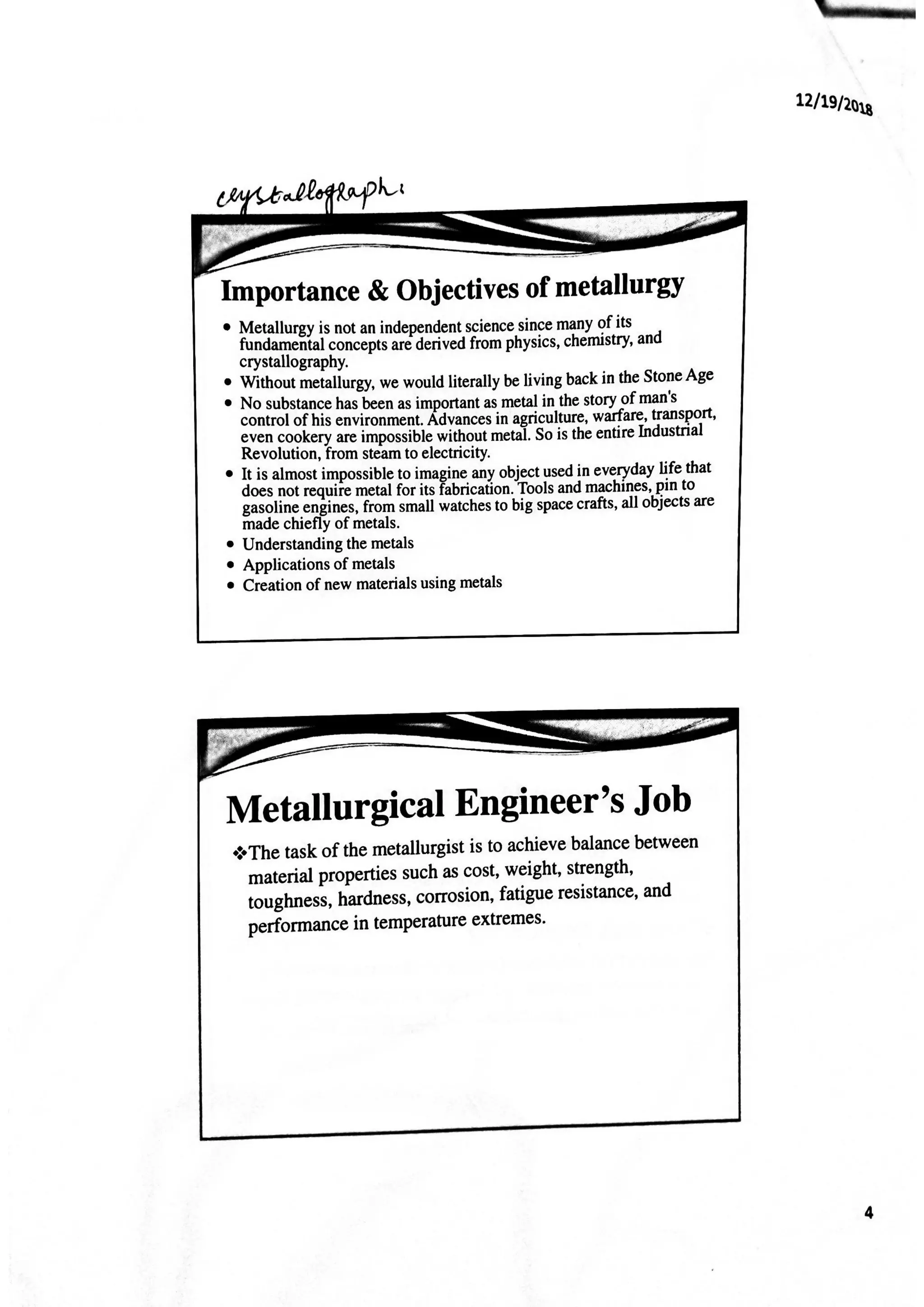 introduction of material engineering | PDF