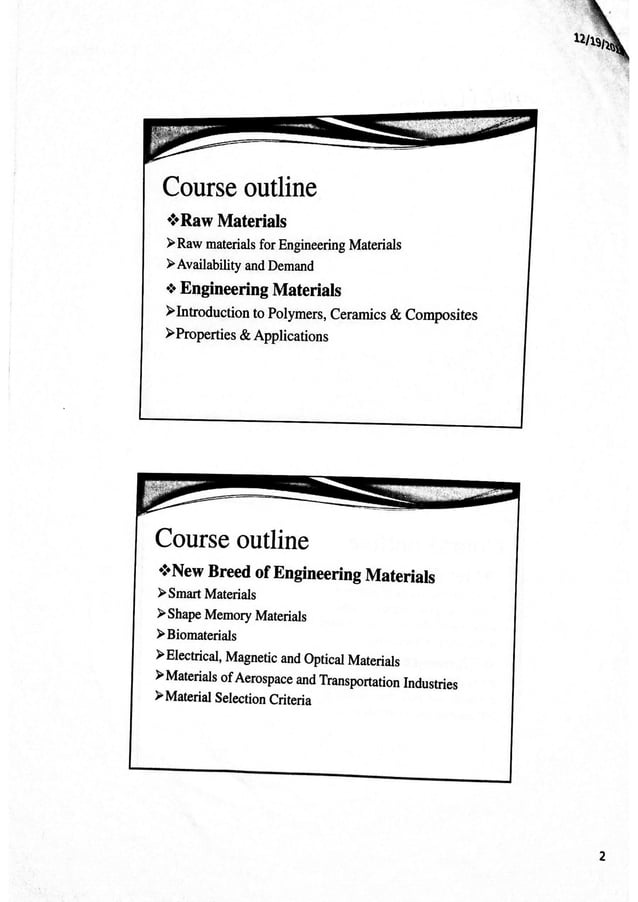 introduction of material engineering | PDF