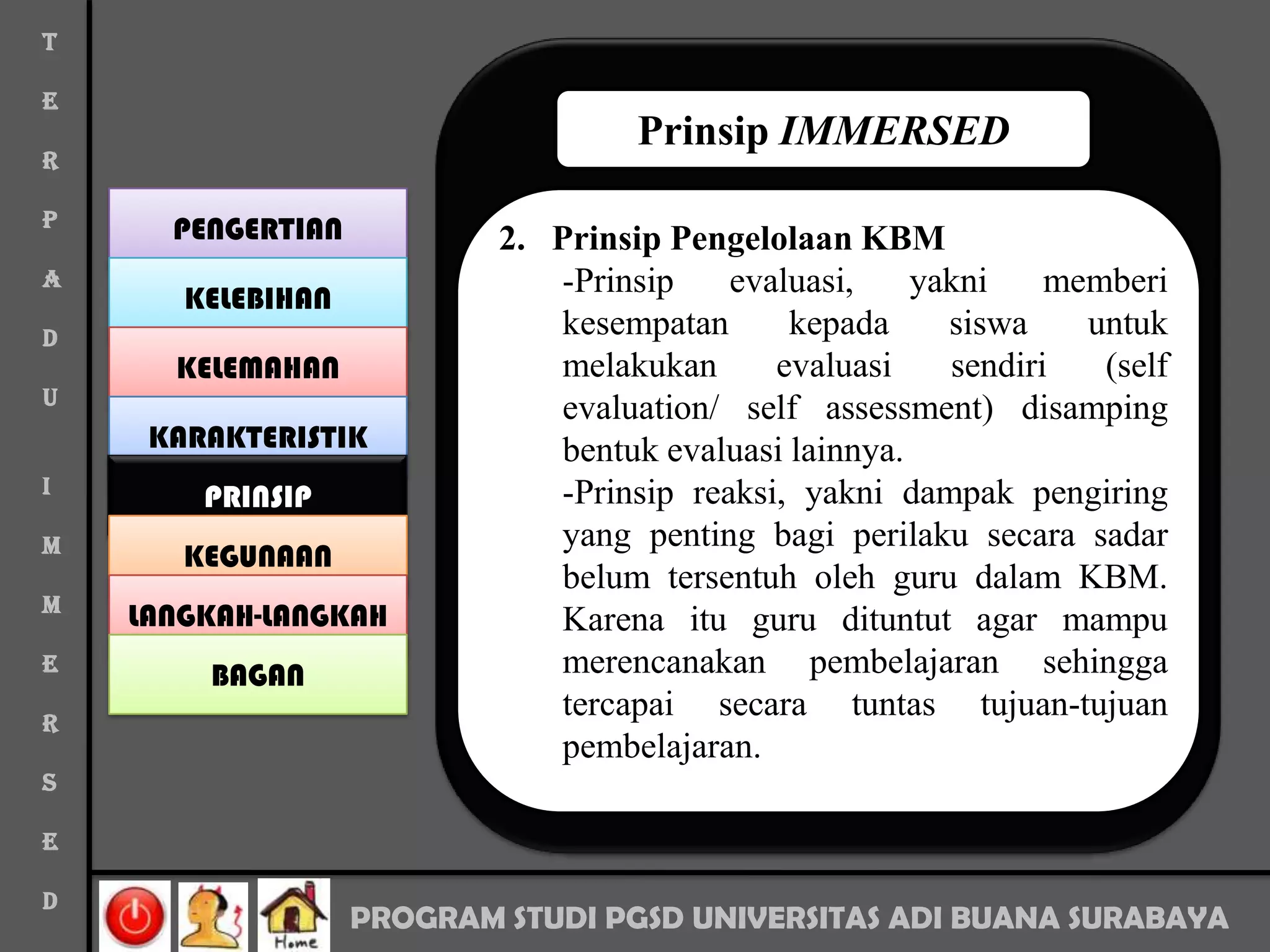 ppt pembelajaran terpadu model Immersed | PPTX