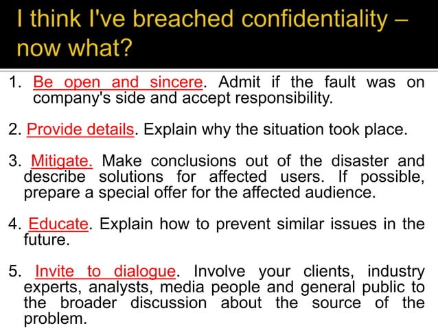 confidentiality in the workplace | PPTX | Careers
