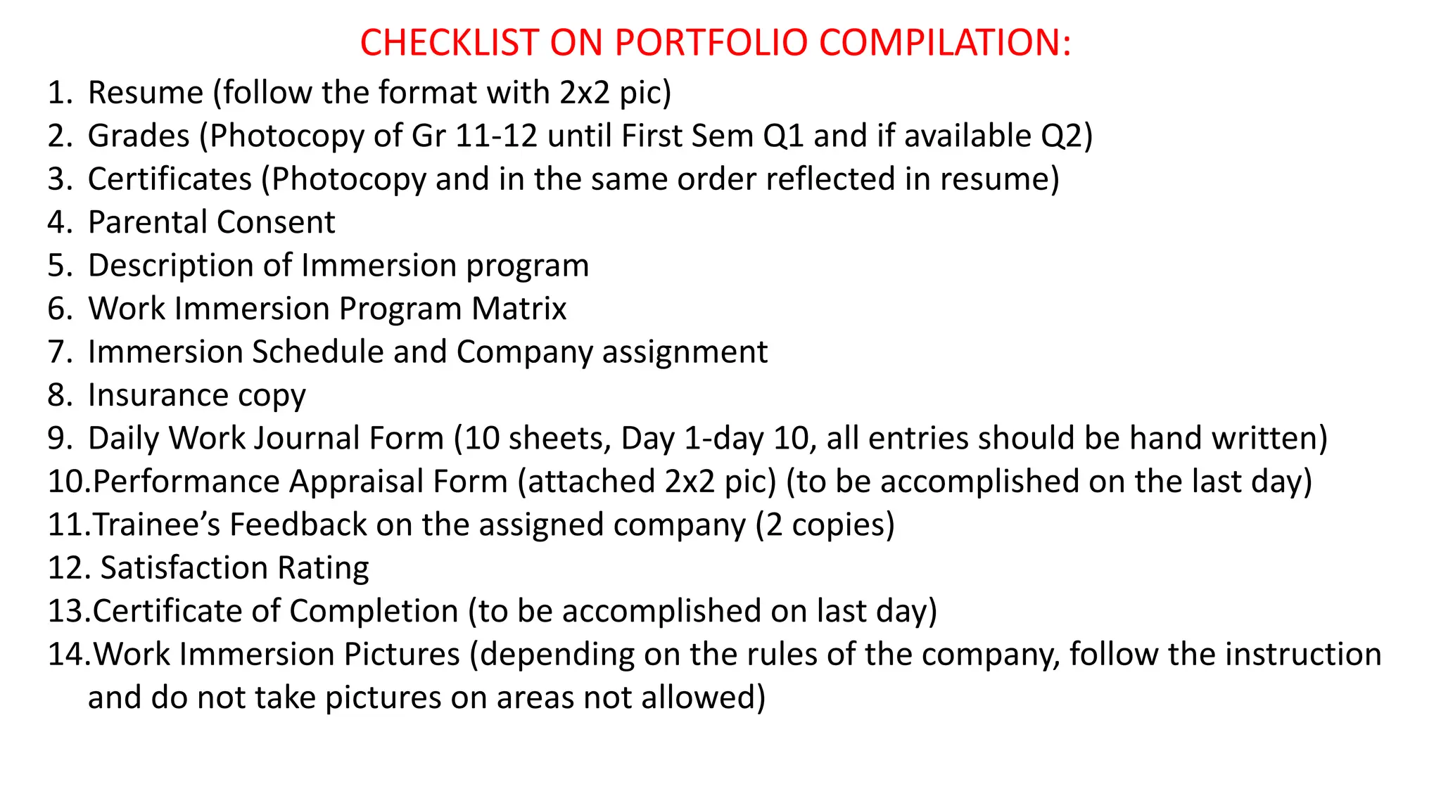 Work Immersion Program - A walkthrough on the Basics of Work immersion ...