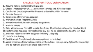 Work Immersion Program - A walkthrough on the Basics of Work immersion ...