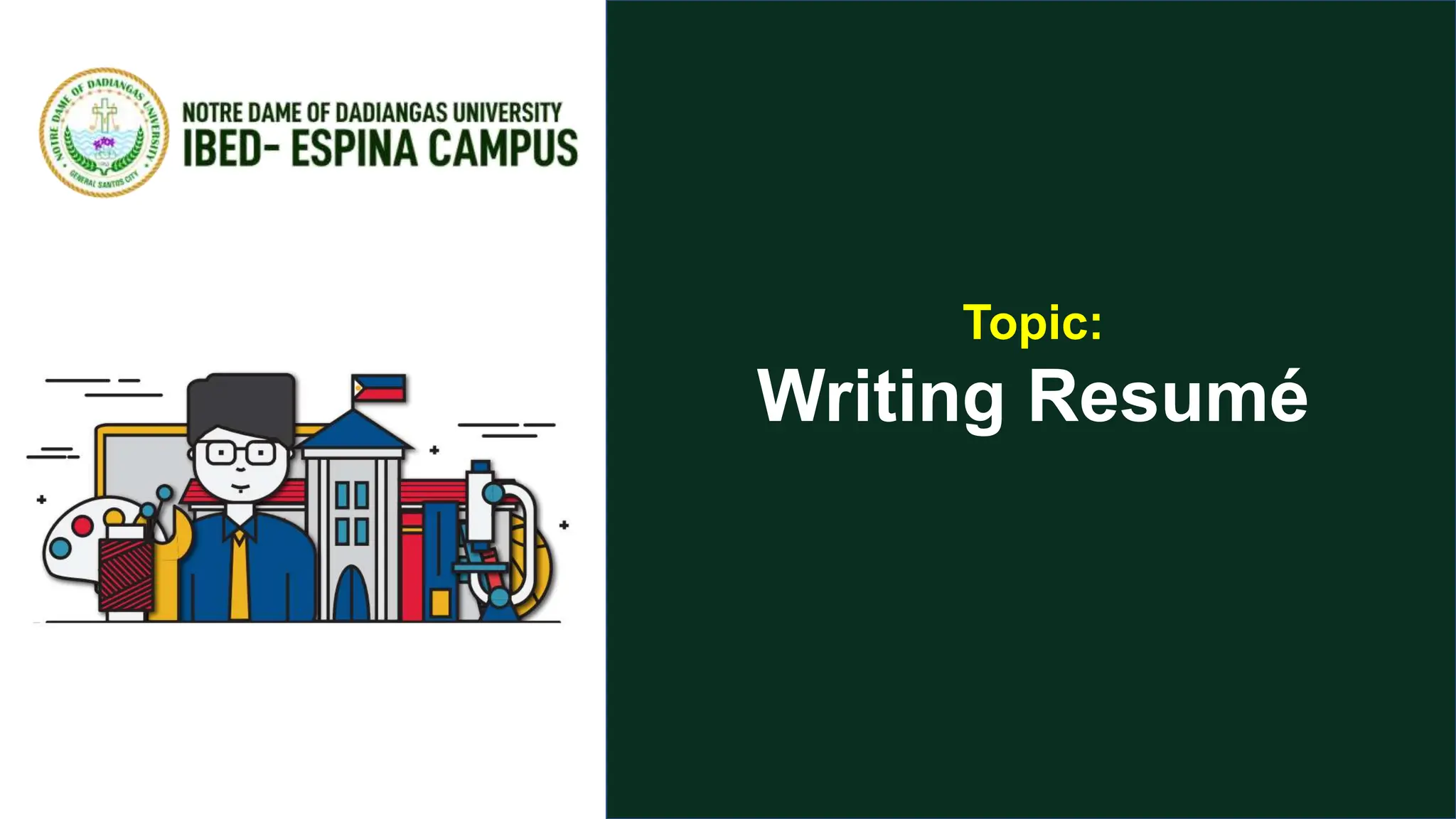 Immersion W3 for grade 12 stem, abm, and humss, week three, resume | PPT