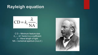 Immersion lithography | PPTX
