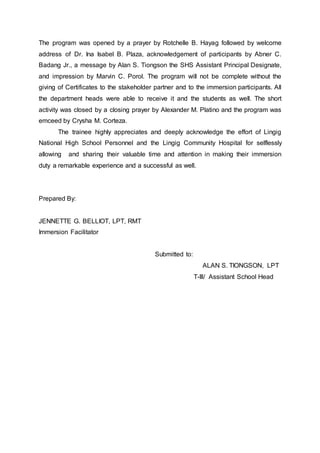 Immersion Narrative report 2018-19.docx