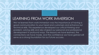 WORK IMMERSION PRESENTATION. . pptx | PPT