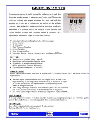 Immersion sampler | PDF