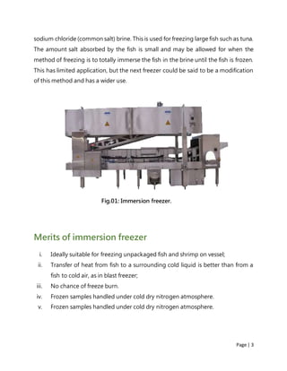 Immersion & spray freezer | DOCX
