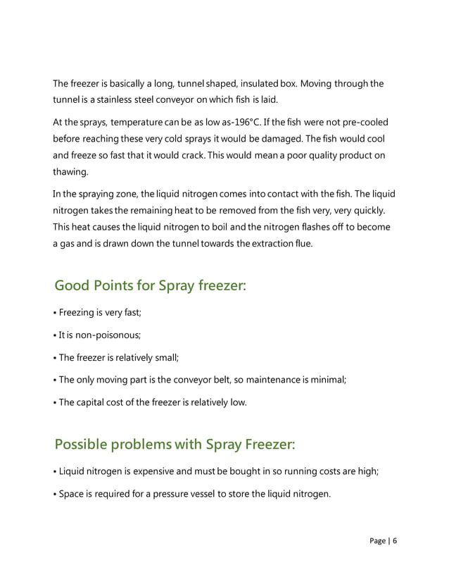 Immersion & spray freezer | DOCX