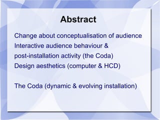 Immersive design | PPT