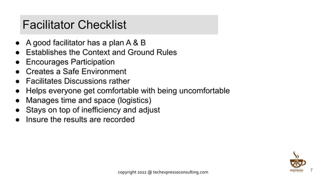 Immersive Facilitator Workshop Introduction | PDF