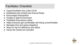 Immersive Facilitator Workshop Introduction | PDF