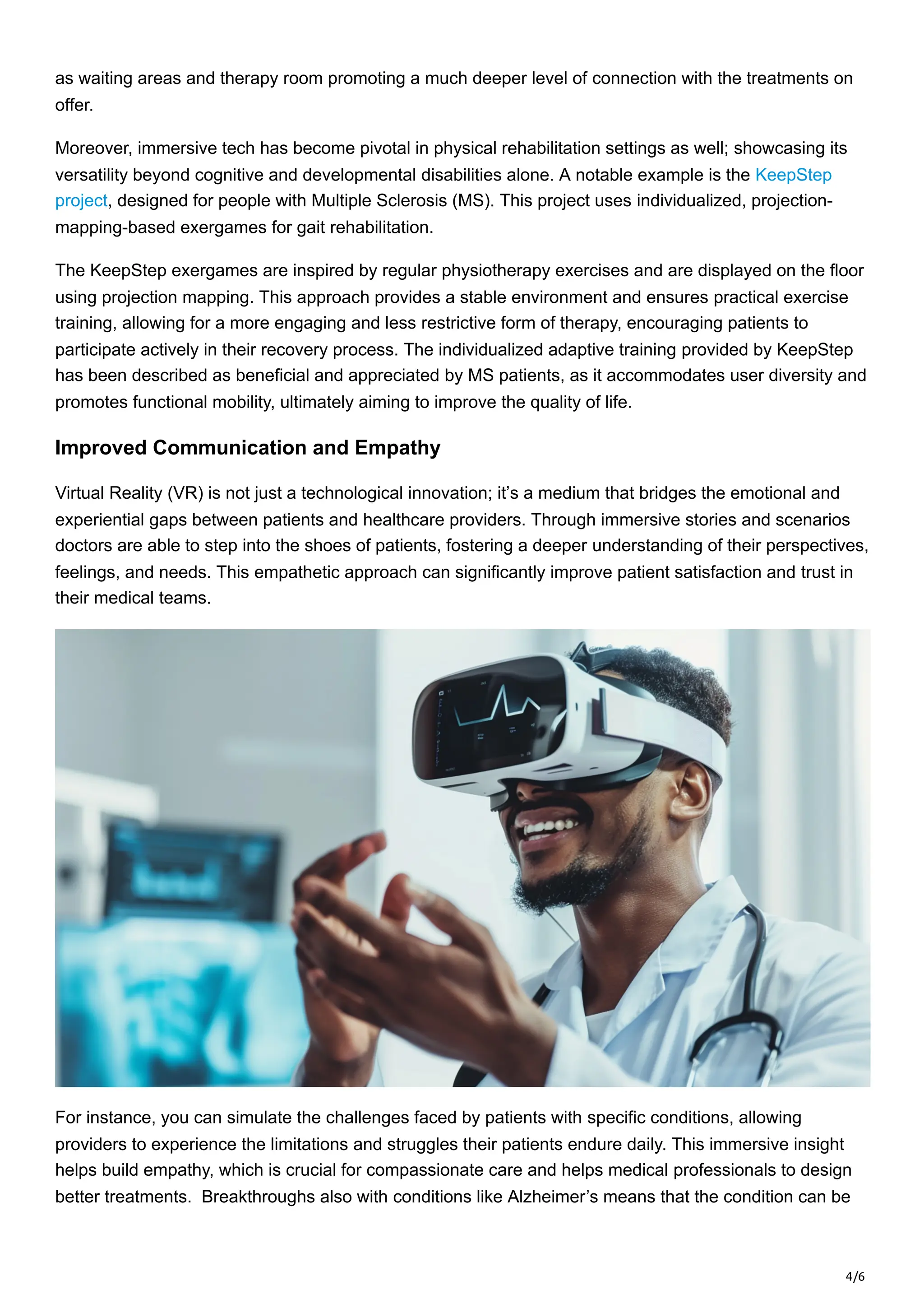 Immersive Healthcare The Future of Patient Experience | PDF