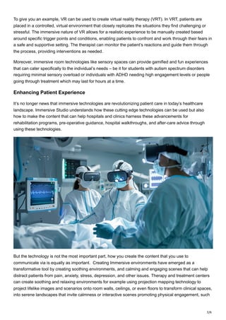 Immersive Healthcare The Future of Patient Experience | PDF