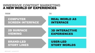 Immersive Content Marketing: AR + VR brand experiences | PDF