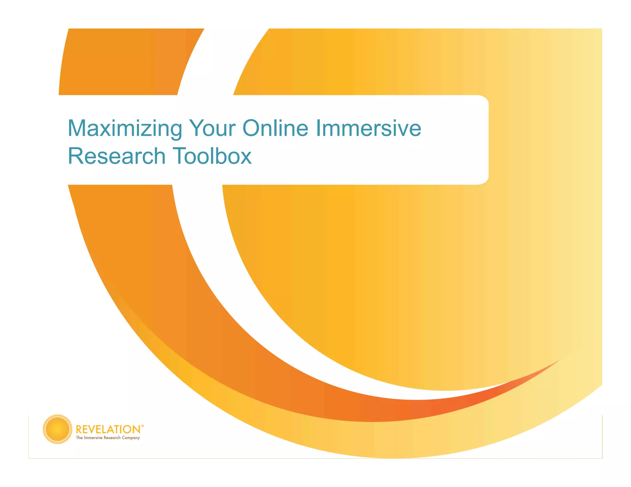 Immersive Research Toolbox | PPT
