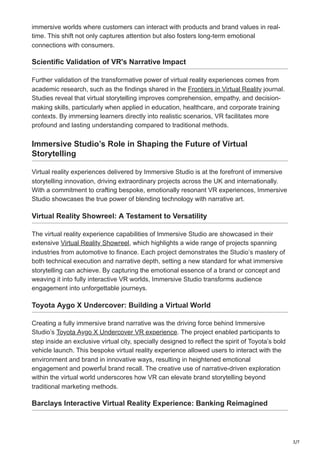 Engage with the Perfect Virtual Reality Experience Now | PDF