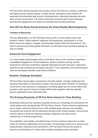 Enhance Team Building with Virtual Reality World Experiences | PDF