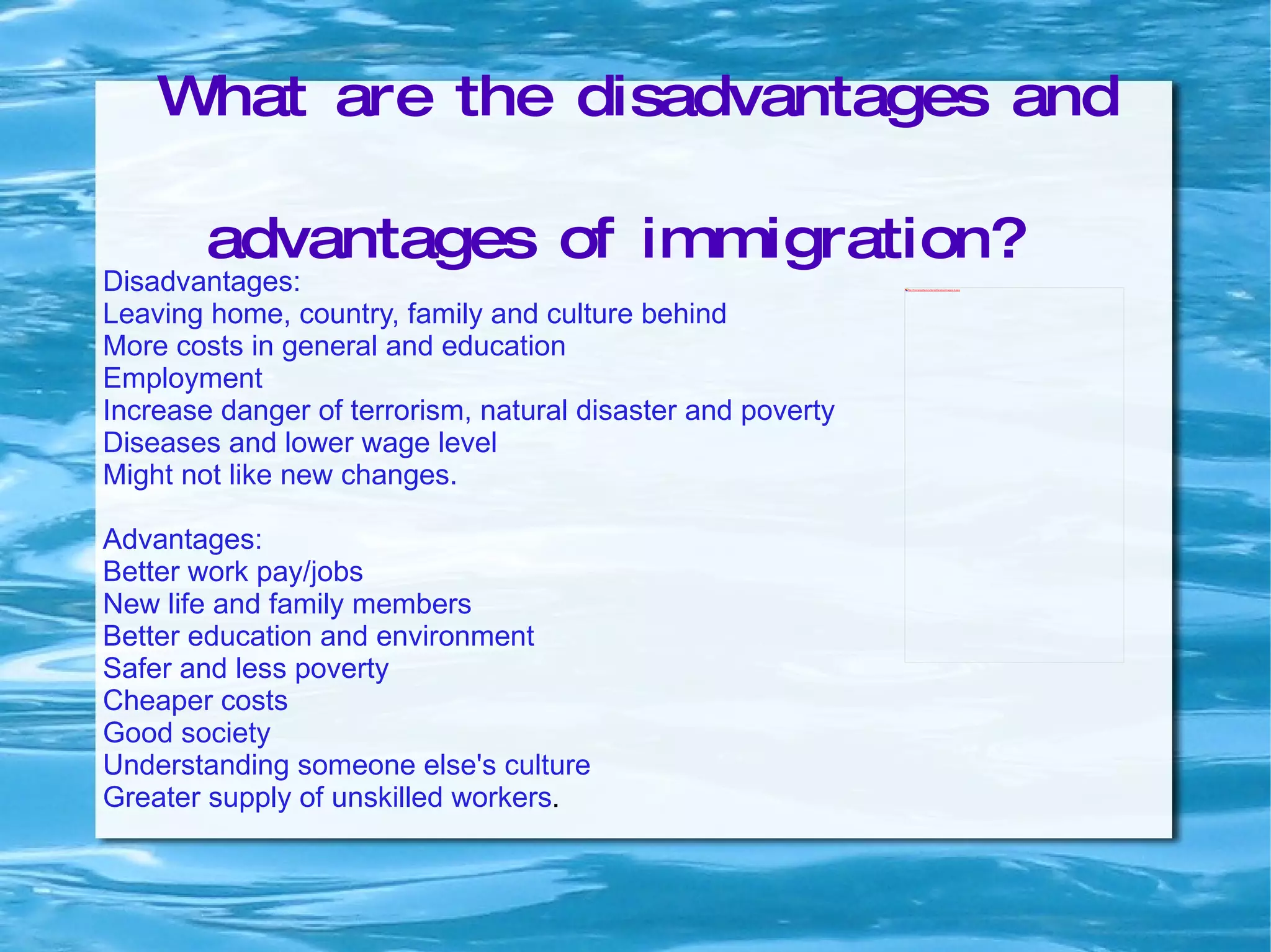 Immigration slide show | ODP