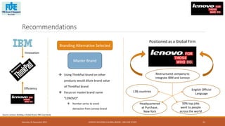 Lenovo: Building a global brand | PPTX