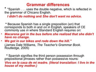 Immigrant englishes | PPT