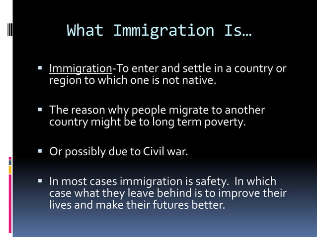 Immigrant policy | PPT
